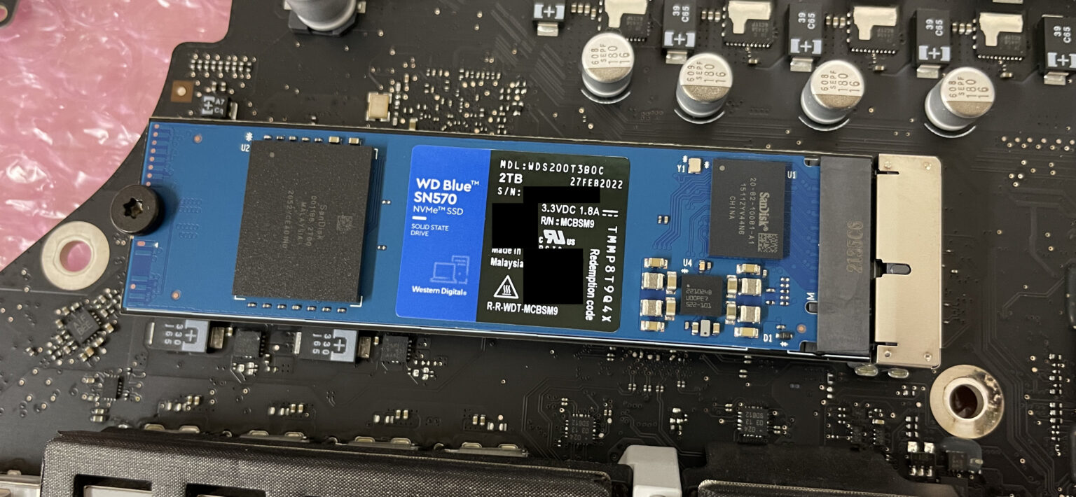 iMac Late2015 27インチのM.2 SSD換装【2022年】 – TSPAGE.NET